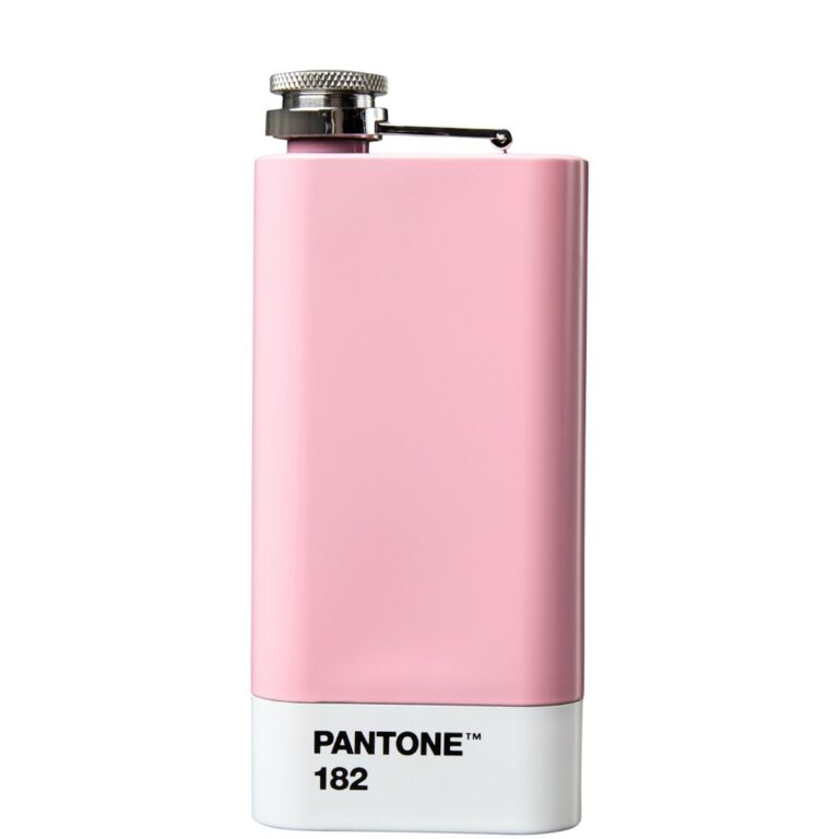 PANTONE Hipflask in box Light Pink 182 C – Copenhagen Design
