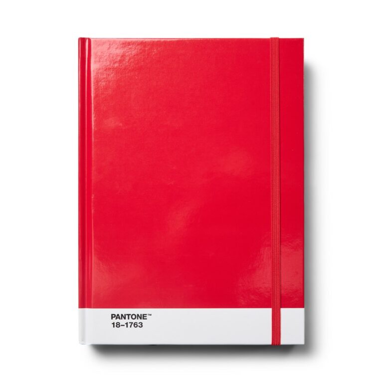 PANTONE Notebook large dotted Red 18-1763 – Copenhagen Design